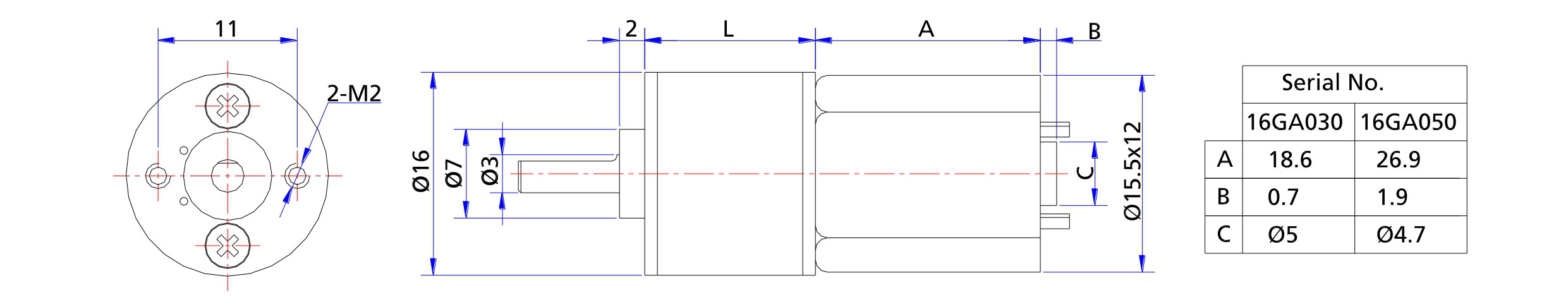 Nostop DC Geared Motor 16GA Series - Buy Nostop DC Geared Motor Product ...